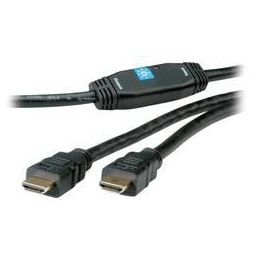 ROLINE HDMI High Speed Kabel, mit Repeater, 30 m