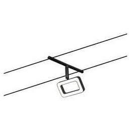 Paulmann WS DC Frame Niedervolt-Seilsystem-Leuchte LED Schwarz (matt), Chrom
