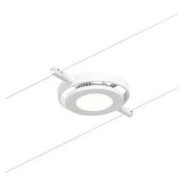 Paulmann Niedervolt-Seilsystem-Leuchte 4.5 W LED Wei&szlig; (matt), Chrom
