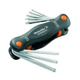 Weidm&uuml;ller TH-S 9-40 Innen-TORX Winkelschraubendreher-Set T 9, T 10, T 15, T 20, T 25, T 27, T 30, T 40 8teilig