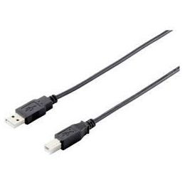 Equip USB-Kabel USB-A Stecker, USB-B Stecker 3.00 m Schwarz 128861