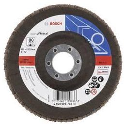 Bosch Accessories 2608606718 X551 F&auml;cherschleifscheibe Durchmesser 125 mm Bohrungs-&Oslash; 22.33 mm K&ouml;rnung (num) 80 Stahl 1 St.