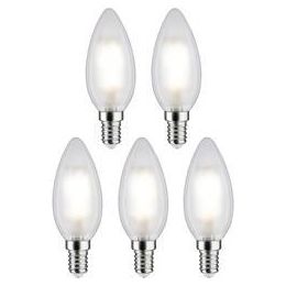 Paulmann 29095 LED EEK F (A - G) E14 Kerzenform 4.8 W Warmwei&szlig; (&Oslash; x H) 35 mm x 98 mm 5 St.