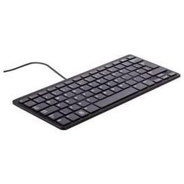 Raspberry Pi&reg; RPI-KEYB (DE)-BLACK/GREY USB Tastatur Deutsch, QWERTZ Schwarz, Grau USB-Hub