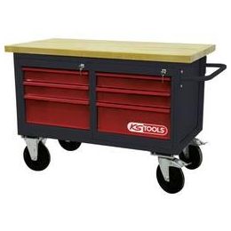 KS Tools 8650011 Werkbank (B x H x T) 1200 x 840 x 600 mm Schwarz, Rot