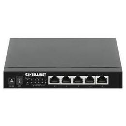 Intellinet 5-Port 2,5G Ethernet PoE+ Switch 4xPSE PoE+ Ports 55 W PoE-Leistungsbudget Netzwerk Switch IEEE802.3af (15.4 W), IEEE802.3at (30 W)