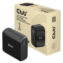 club3D CAC-1908 Notebook-Netzteil 100 W 1x USB-C&reg; Schwarz Innenbereich GaN, USB Power Delivery (USB-PD)