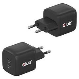club3D CAC-1909EU Notebook-Netzteil 45 W 2x USB-C&reg; USB PD Schwarz Innenbereich