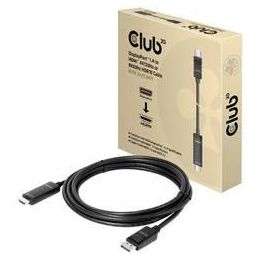 club3D DisplayPort / HDMI Anschlusskabel DisplayPort Stecker, HDMI-A Stecker 3.00 m Schwarz CAC-1087 DisplayPort-Kabel