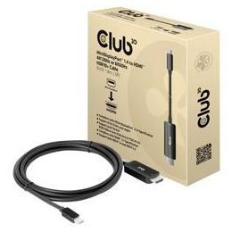 club3D Mini-DisplayPort / HDMI Anschlusskabel Mini DisplayPort Stecker, HDMI-A Stecker 1.80 m Schwarz CAC-1187 DisplayPort-Kabel