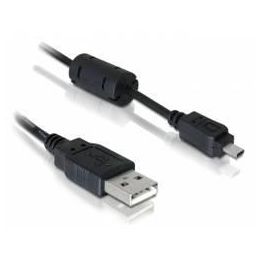 Delock USB-Kabel USB 2.0 USB-A Stecker, UC-E6 1.83 m Schwarz 82414