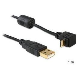 Delock USB-Kabel USB 2.0 USB-A Stecker, USB-Micro-B Stecker 1.00 m Schwarz 83148