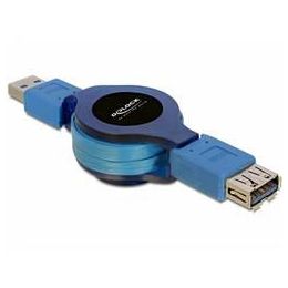 Delock USB-Kabel USB 3.0 USB-A Stecker, USB-A Buchse 1.20 m Blau 82649