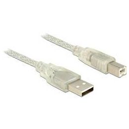 Delock USB-Kabel USB 2.0 USB-A Stecker, USB-B Stecker 1.50 m Grau 83893