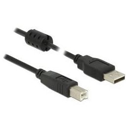 Delock USB-Kabel USB 2.0 USB-A Stecker, USB-B Stecker 0.50 m Schwarz 84894