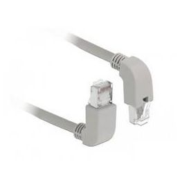 Delock 85861 RJ45 Netzwerkkabel, Patchkabel CAT 6 S/FTP 0.50 m Grau 1 St.
