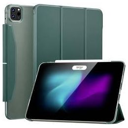 ESR Ascend Trifold iPad Cover / Tasche Apple iPad Pro 13 (M4, 2024) 33 cm (13) Book Cover Gr&uuml;n, Transparent