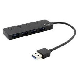 i-tec U3CHARGEHUB4 USB-Hub 4 Port USB-A USB 3.0 5 GBit/s Schwarz I-TEC USB 3.0 Metal HUB 4 Port