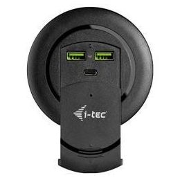 i-tec I-TEC Built-in Desktop Fast Charger USB Ladeger&auml;t 96 W 2x USB-A, 1x USB-C&reg; Quick Charge 3.0, USB PD Schwarz Innenbereich