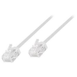 LogiLink CQ3101U RJ45 Netzwerkkabel, Patchkabel CAT 6a U/UTP 15.00 m Wei&szlig; extrem d&uuml;nn, hochflexibel, Flammwidrig, Halogenfrei 1 St.