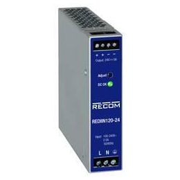 RECOM REDIIN120-24 Hutschienen-Netzteil (DIN-Rail) 24 V 5 A 120 W Anzahl Ausg&auml;nge:1 x Inhalt 1 St.