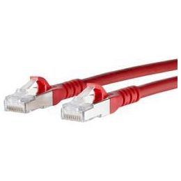 Metz Connect 1308455066-E RJ45 Netzwerkkabel, Patchkabel CAT 6a S/FTP 5.00 m Rot mit Rastnasenschutz 1 St.