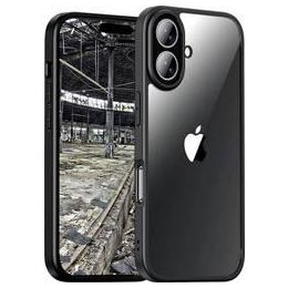 JT Berlin BackCase Pankow Hybrid Backcover Apple iPhone 16 Schwarz, Transparent Induktives Laden 11094