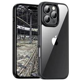 JT Berlin BackCase Pankow Hybrid Backcover Apple iPhone 16 Pro Max Schwarz, Transparent Induktives Laden 11097
