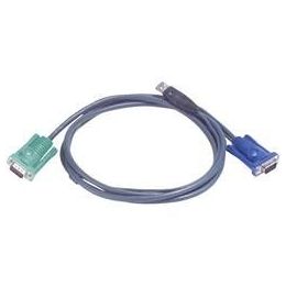 ATEN KVM Anschlusskabel [1x SPHD-15-Stecker - 1x VGA-Stecker, USB 2.0 Stecker A] 3.00 m Schwarz