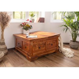 Truhe Akazie 90x90x45 honig lackiert OXFORD #0416
