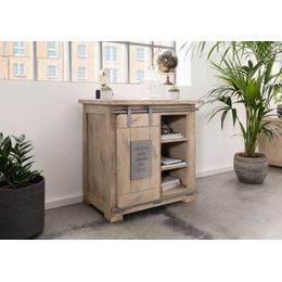 Kommode Mango 70x45x70 whitewash lackiert RAILWAY #323