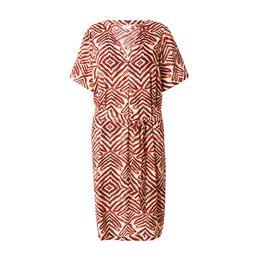 Only Carmakoma Kleid 'CARSHILLA' Damen Gr&ouml;&szlig;e 48 ecru / rostbraun / dunkelbraun Sommerkleid