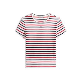 Tommy Jeans T-Shirt 'ESSENTIAL' Damen Gr&ouml;&szlig;e XS rot / schwarz / wei&szlig;