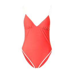 Hollister Badeanzug Damen Gr&ouml;&szlig;e XS hellrot / wei&szlig;