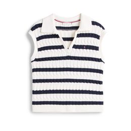 Tommy Hilfiger Pullunder Damen Gr&ouml;&szlig;e XL nachtblau / wei&szlig;