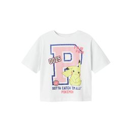 name it T-Shirt 'NKFJixa Pokemon' M&auml;dchen Gr&ouml;&szlig;e 146/152 blau / gelb / rosa / wei&szlig;
