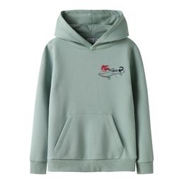 name it Sweatshirt 'NKMKILIAN' boy size 158/164 Navy / Pastel green / Rose / Red