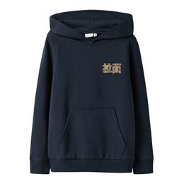 name it Sweatshirt 'NKMKian' Jungen Gr&ouml;&szlig;e 122/128 navy / cognac / sepia / offwhite
