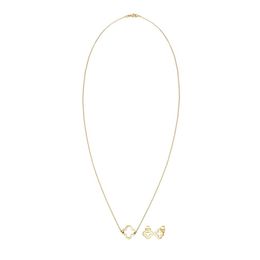 Elli Jewelry Set 'Kleeblatt' female Gold size 40