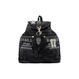 nelice Rucksack Damen Größe One Size black denim