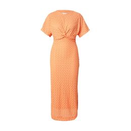 Vila Kleid Damen Größe 38 hellorange Winterkleid