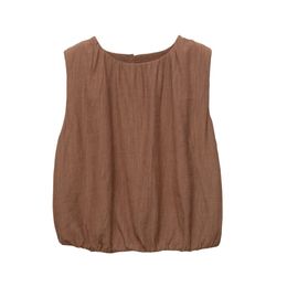Pull&Bear Pull&Bear Blusentop Damen Gr&ouml;&szlig;e XL braun