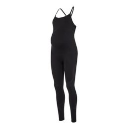 MAMALICIOUS Umstand Jumpsuit 'PAULETTE' Damen Gr&ouml;&szlig;e M/L dunkelgrau / schwarz