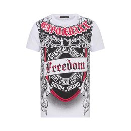 Cipo & Baxx CIPO & BAXX T-Shirt Herren Größe XXL rot / schwarz / weiß