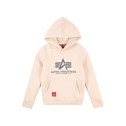 Alpha Industries Sweatshirt Jungen Größe 128 basaltgrau / pfirsich