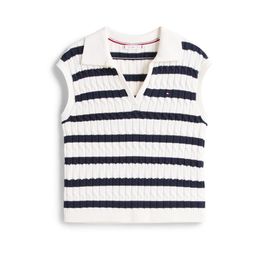 Tommy Hilfiger Pullunder Damen Gr&ouml;&szlig;e XL nachtblau / wei&szlig;