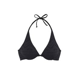 Lascana Bikini Top female Black size 40