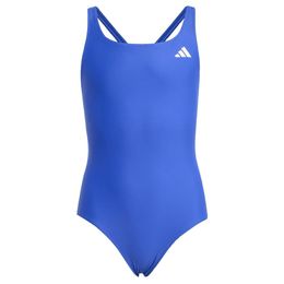 adidas Performance Athletic Swimwear 'V-back Swimsuit' girl Blue size 140