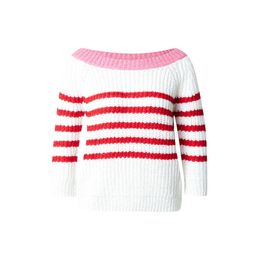 Oui Pullover Damen Größe XL rosa / rot / weiß