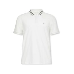 Calvin Klein Jeans Poloshirt Herren Gr&ouml;&szlig;e M grau / wei&szlig;